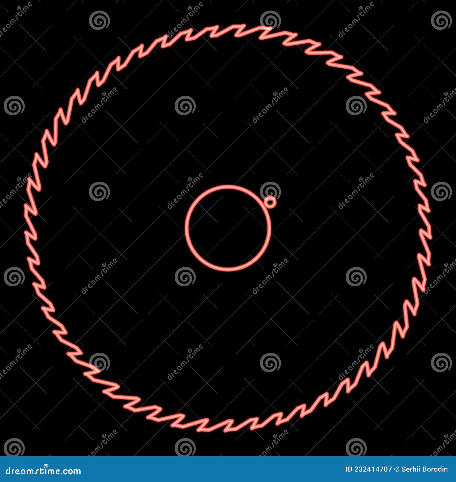 Neon Circular Shape Of Soundwave Form. Audio Equalizer. Sound Impulse ...