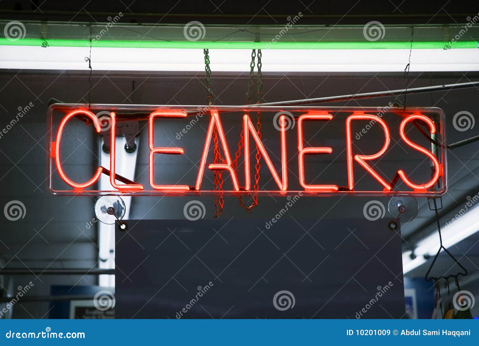 Neon Cleaners stock image. Image of market, advertise - 10201009