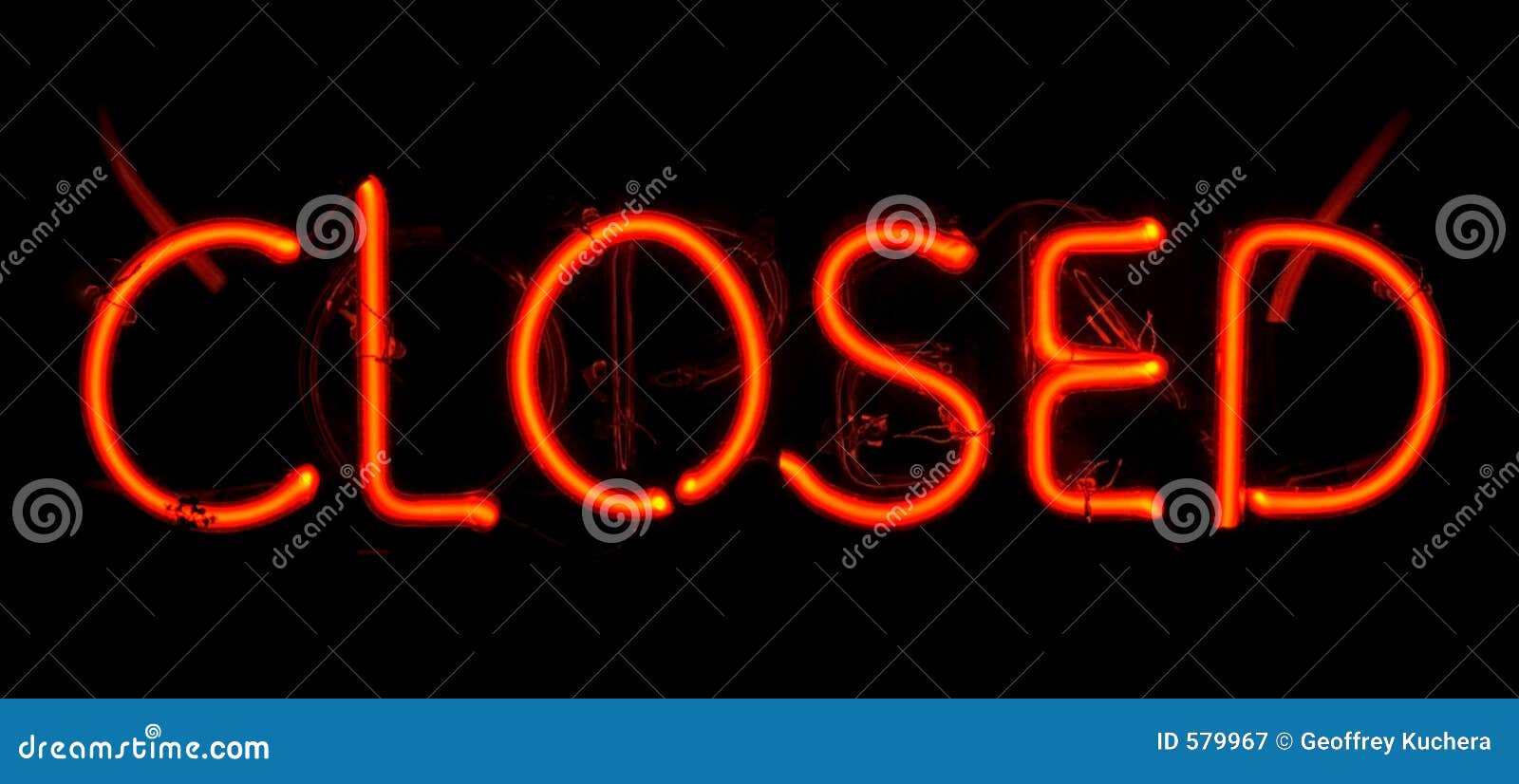 Neon Closed Sign stock image. Image of night, glow, closed - 579967