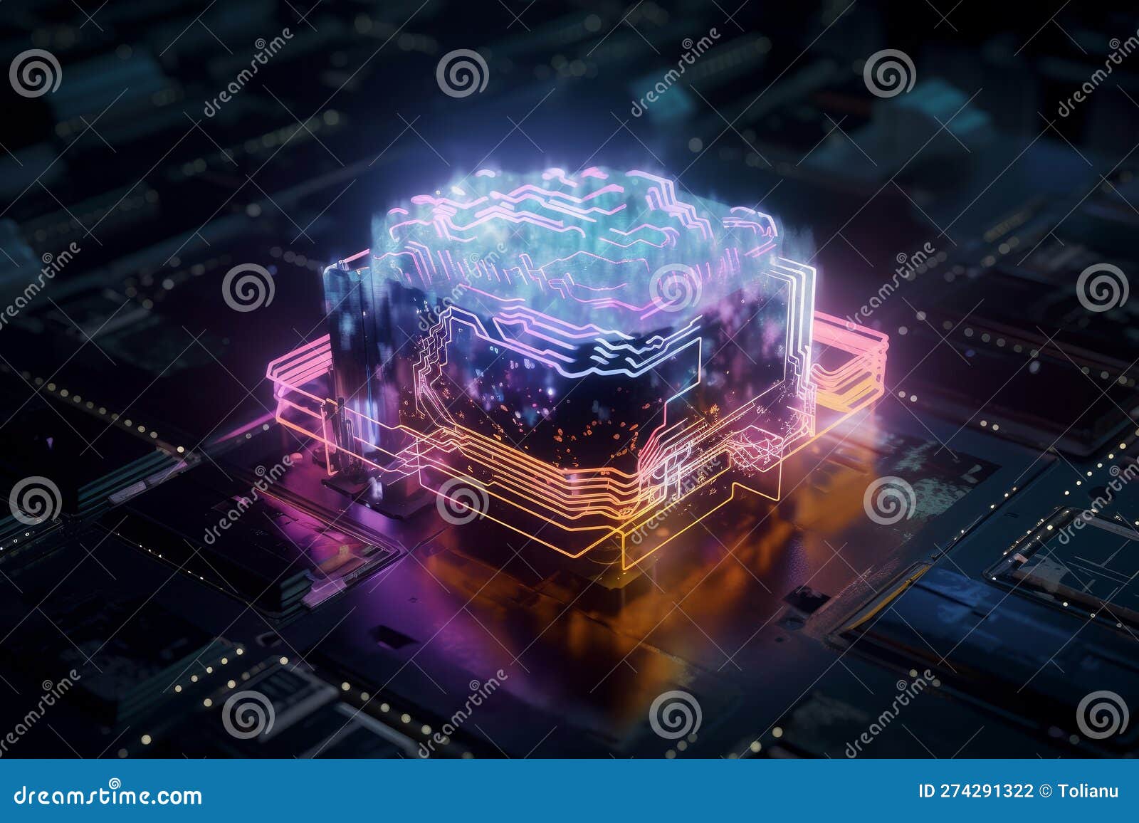 Neon Cloud Meets Microchip: Futuristic Integration Of IoT Stock ... Neon Cloud Meets Microchip: Futuristic Integration Of IoT Stock ...