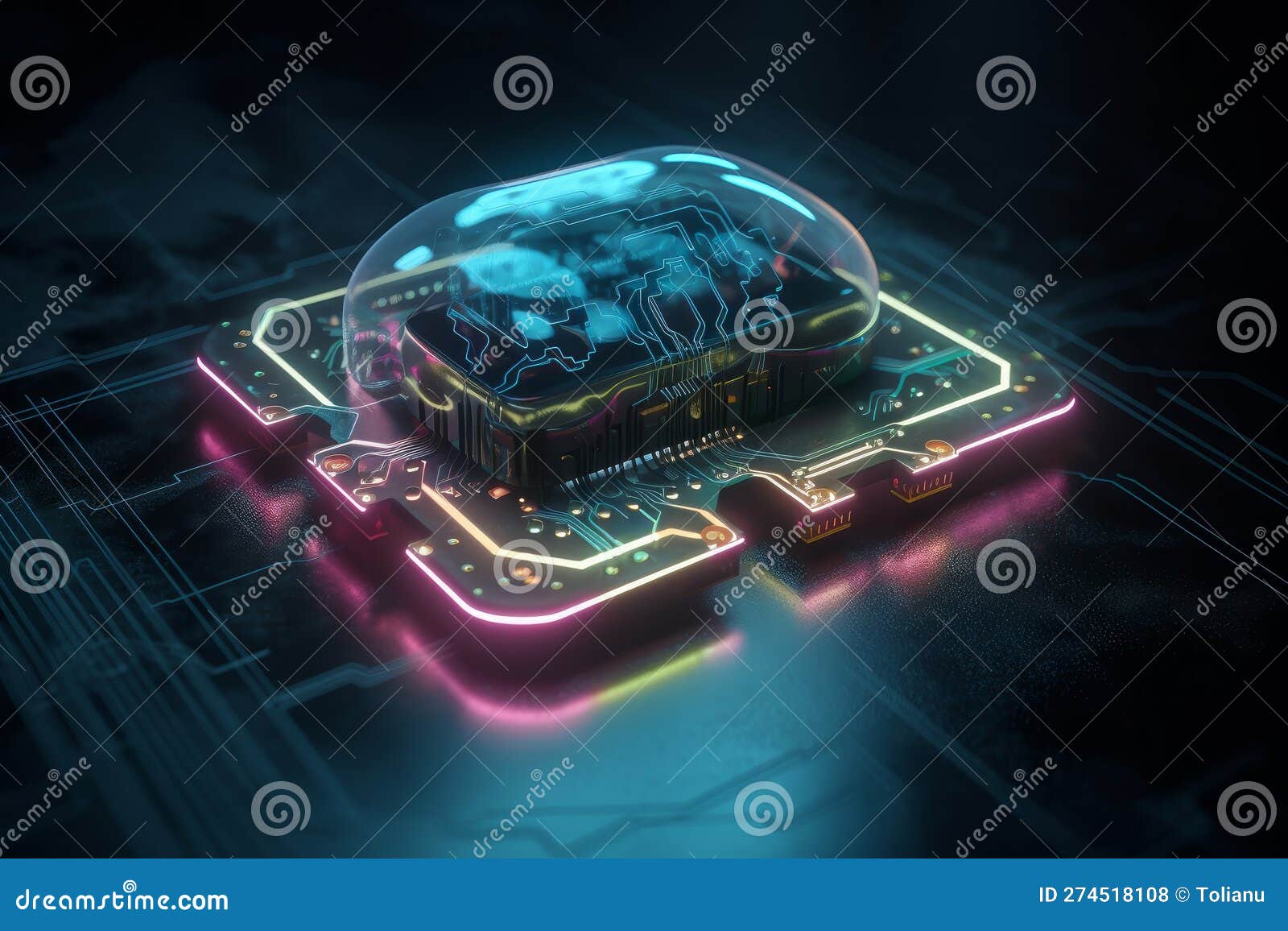 Neon Cloud and Microchip: the Ultimate IoT Fusion! Stock Illustration ... Neon Cloud and Microchip: the Ultimate IoT Fusion! Stock Illustration ...