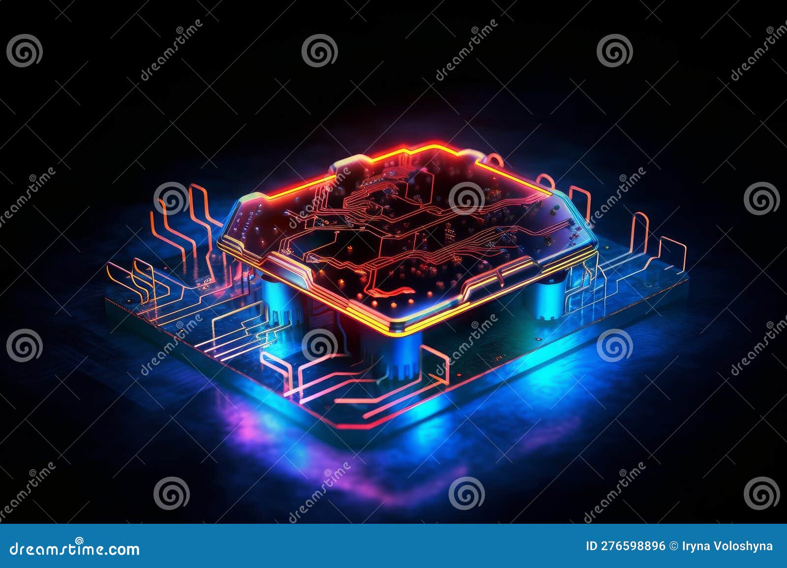 Neon Clouds and Microchips: a Futuristic Integration of IoT Technology ...