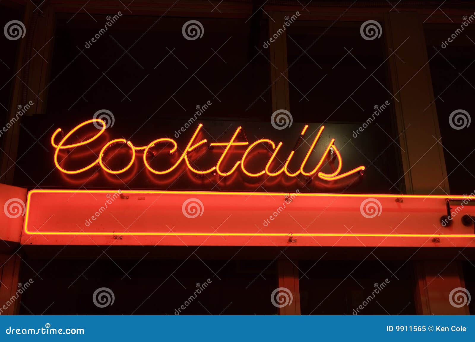 Neon cocktail light stock image. Image of outside, night - 9911565