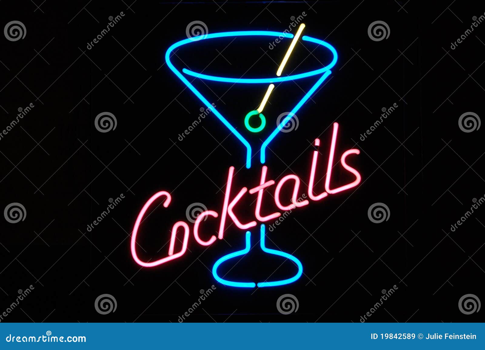 Neon Cocktails stock image. Image of drink, alcohol, lounge - 19842589