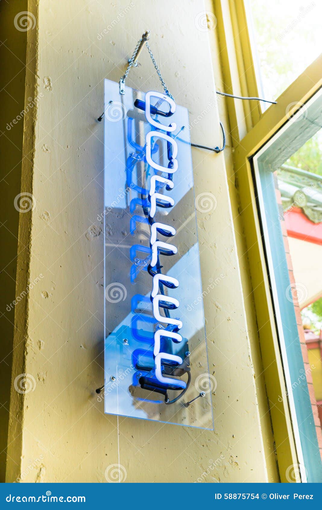 Neon coffee sign stock photo. Image of design, glowing - 58875754