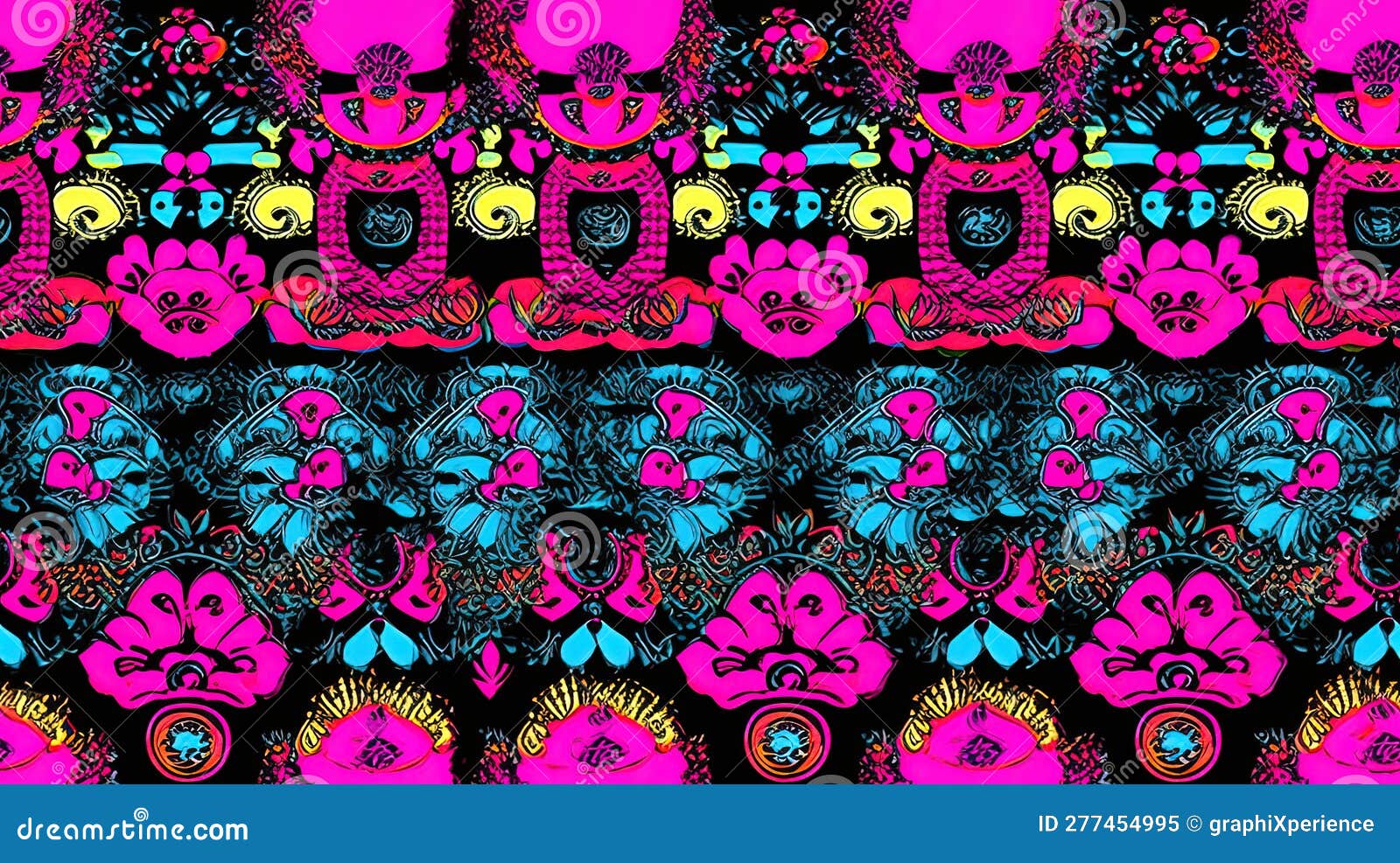 Vivit Color Fabric Pattern Design Stock Illustration - Illustration of ...