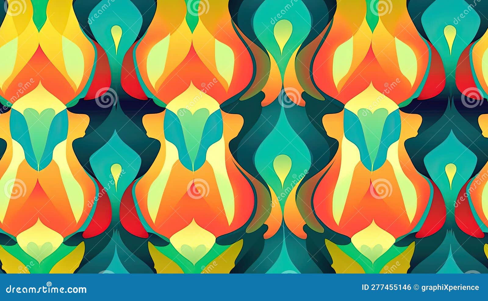 Vivit Color Fabric Pattern Design Stock Illustration - Illustration of ...