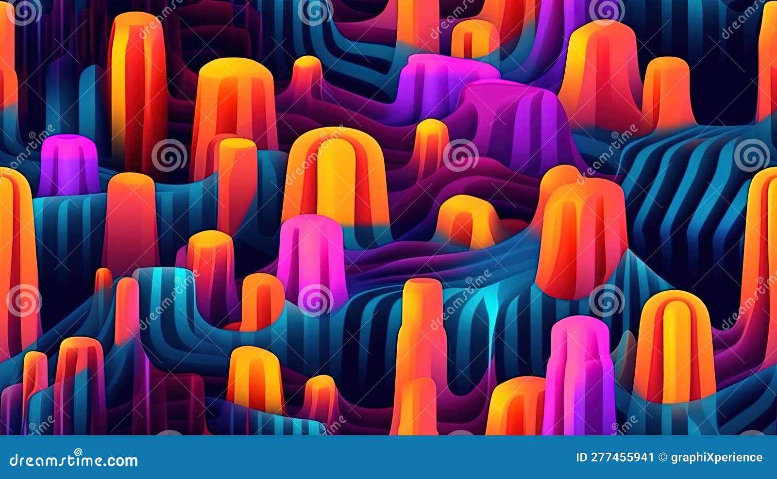 Vivit Color Fabric Pattern Design Stock Illustration - Illustration of ...