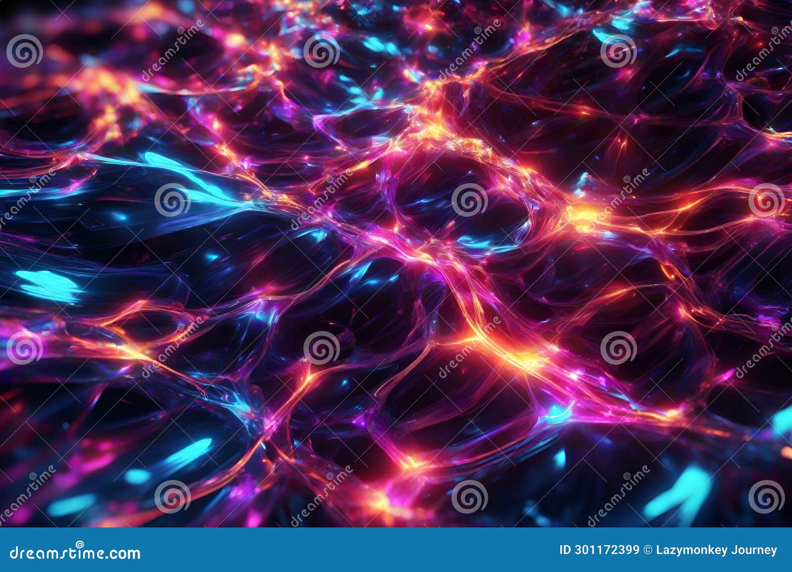 Neon Colored Glowing High Energy, Abstract Background Stock ...