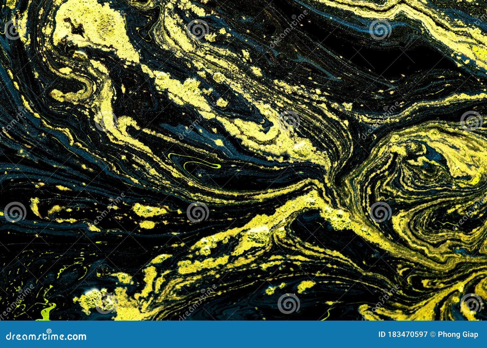 Neon Colored Marble Pattern. Fluorescent Liquid Background. Artwork ...