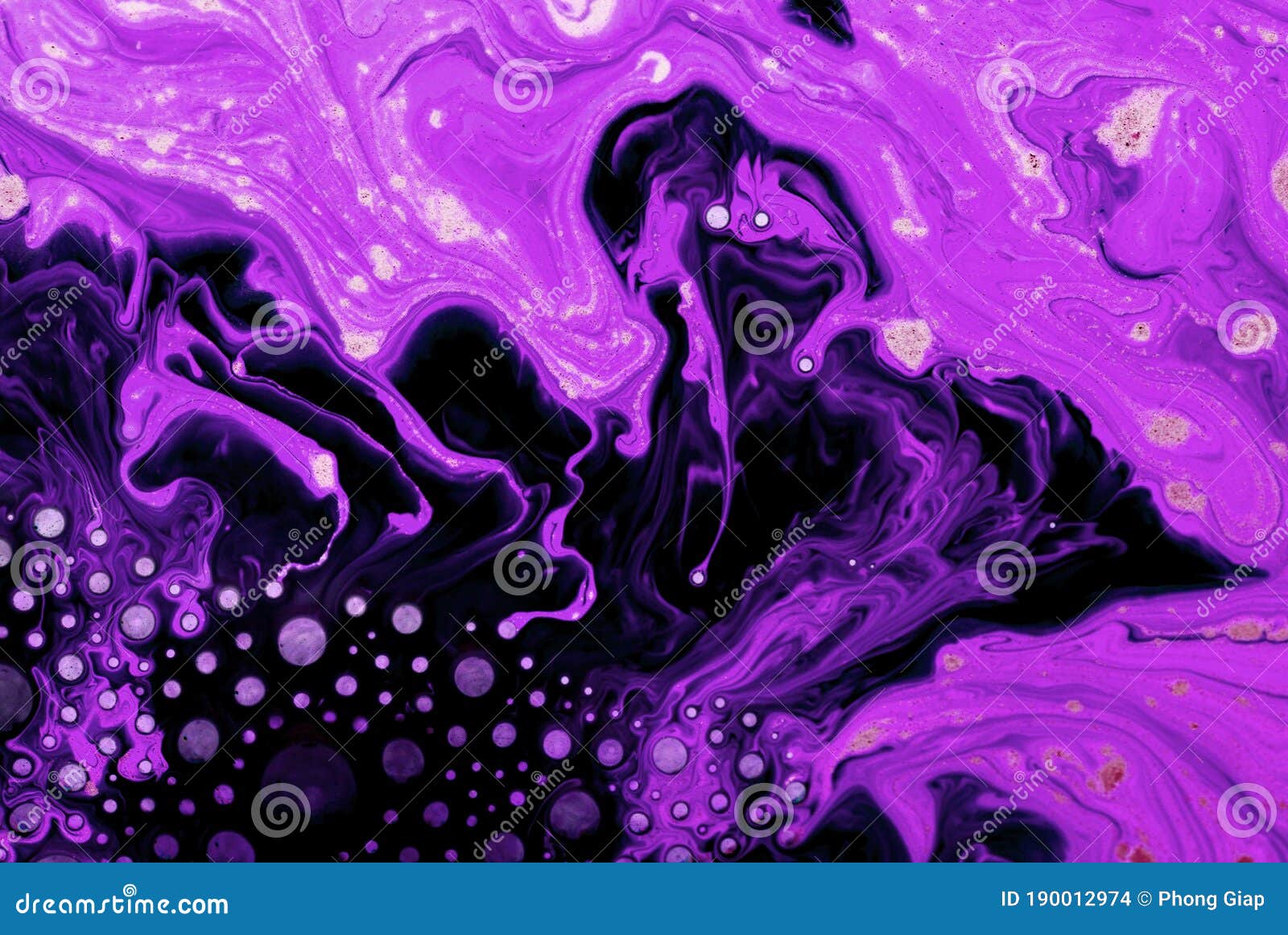 Neon Colored Marble Pattern. Fluorescent Liquid Background. Artwork ...