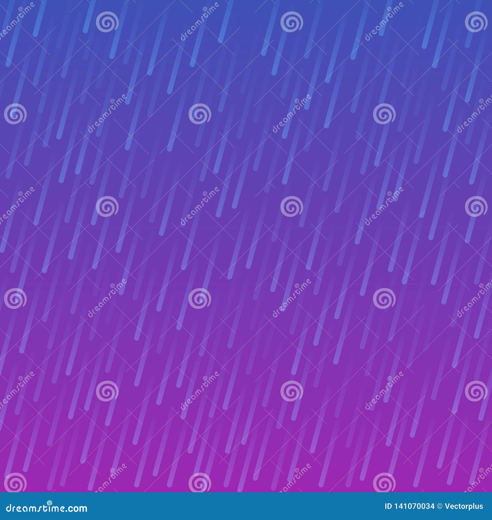 Neon Colored Purple Rain Drops on Blue Background. Vector Stock Vector ...