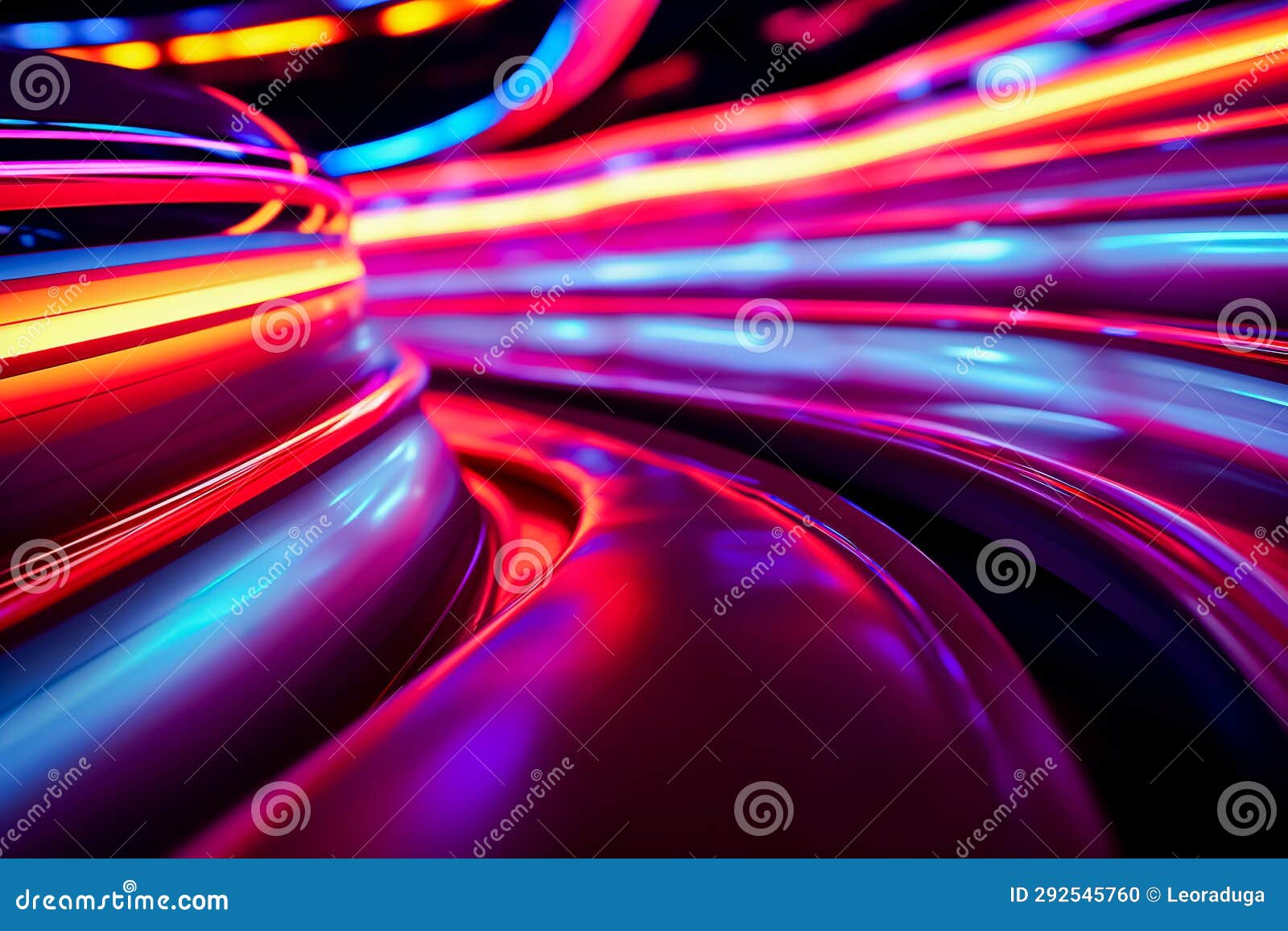 Neon Colored Race or Speedway. Abstract Stock Illustration ...