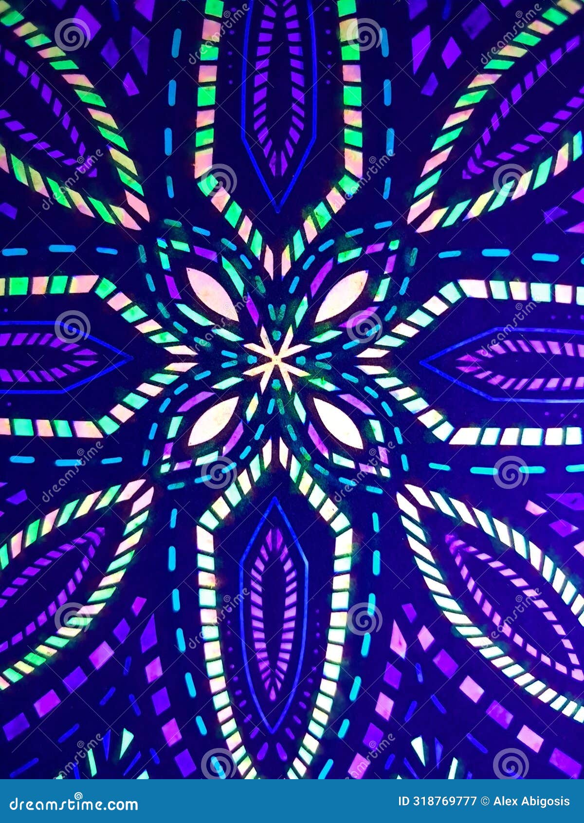 Neon Colors Pattern Under a Back Light Stock Image - Image of color ...