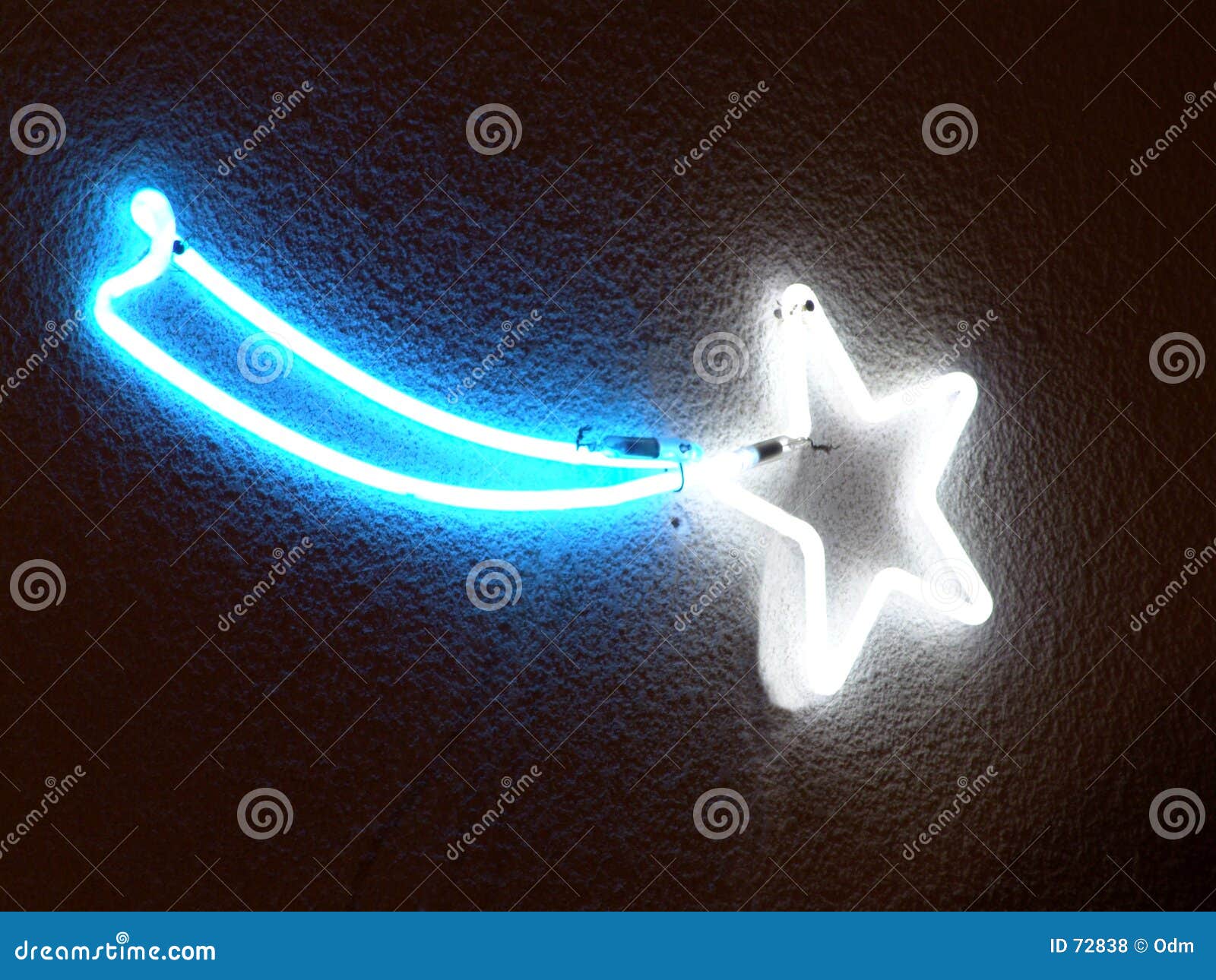 Neon comet stock photo. Image of light, neon, celestial - 72838