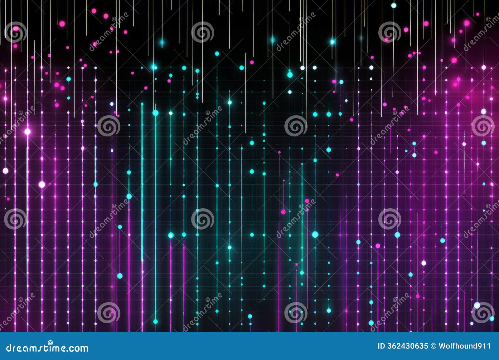 Pixel Rain In Matrix. Motion. Computer Background With Pixel Rain ...