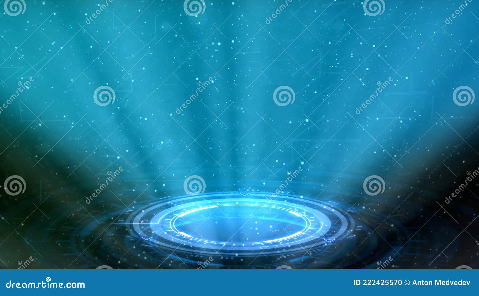 Neon Cyberpunk Portal Backdrop, Cg Abstract 3D Rendering Stock ...