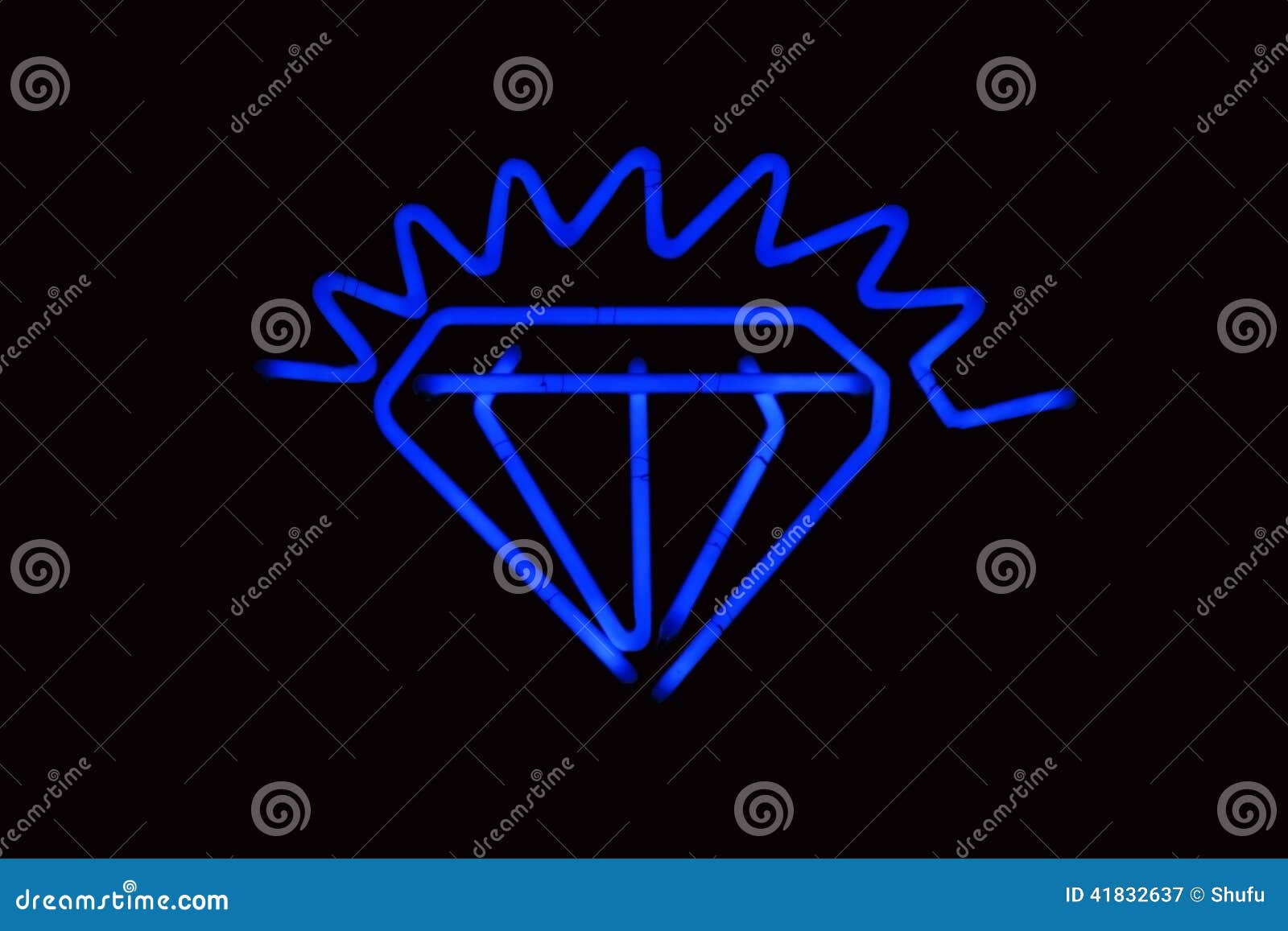 Neon diamond stock image. Image of precious, luxury, element - 41832637