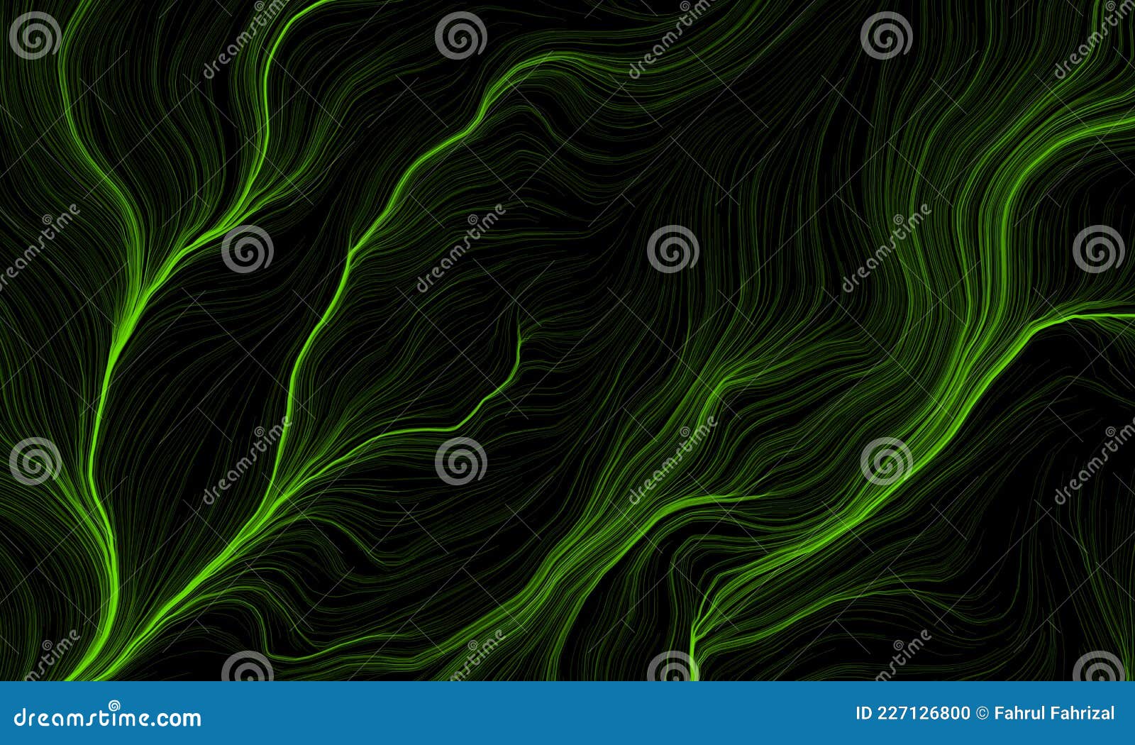 Neon Digital Flow Fields Background Stock Vector - Illustration of ...