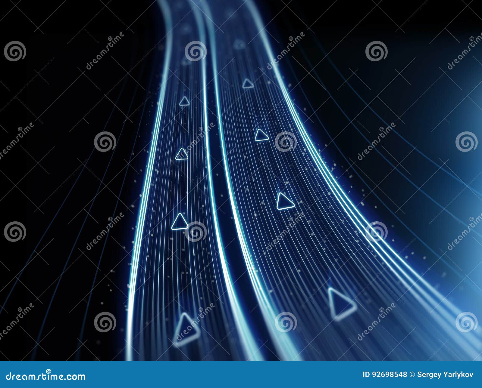 Road Map Of Technology Vector Illustration | CartoonDealer.com #6593906