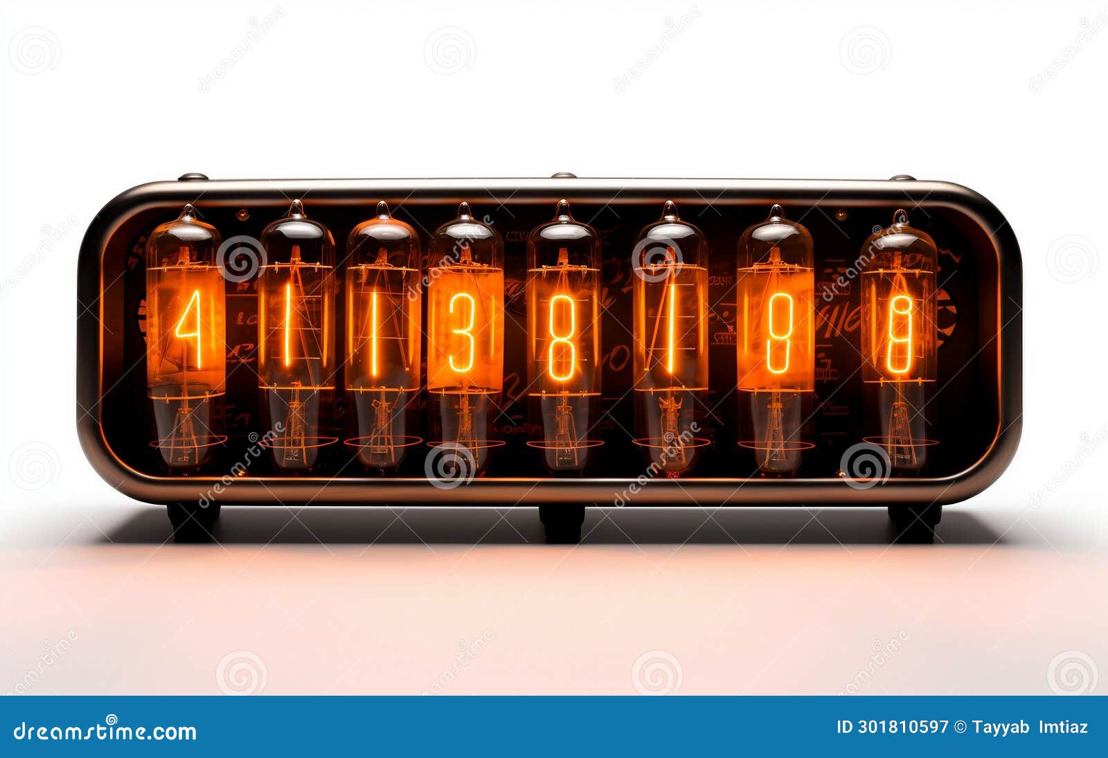Nixie Numerals Isolated Asset Pack Royalty-Free Stock Photography ...