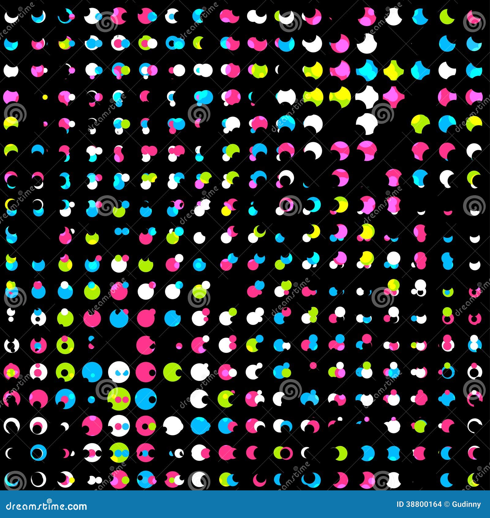 Neon dots seamless pattern stock vector. Illustration of design - 38800164