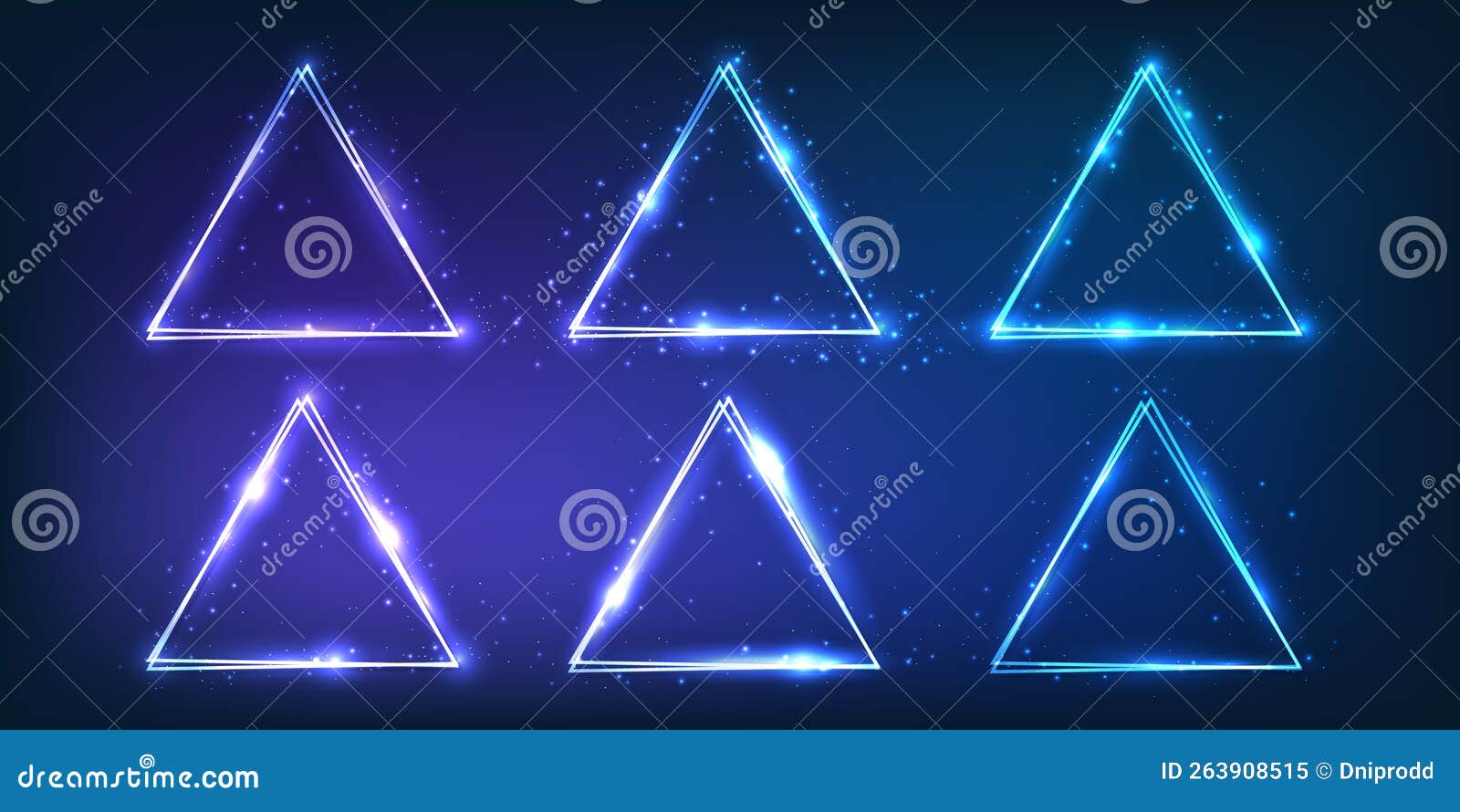 Neon Double Triangular Frame with Shining Effects Stock Vector ... Neon Double Triangular Frame with Shining Effects Stock Vector ...