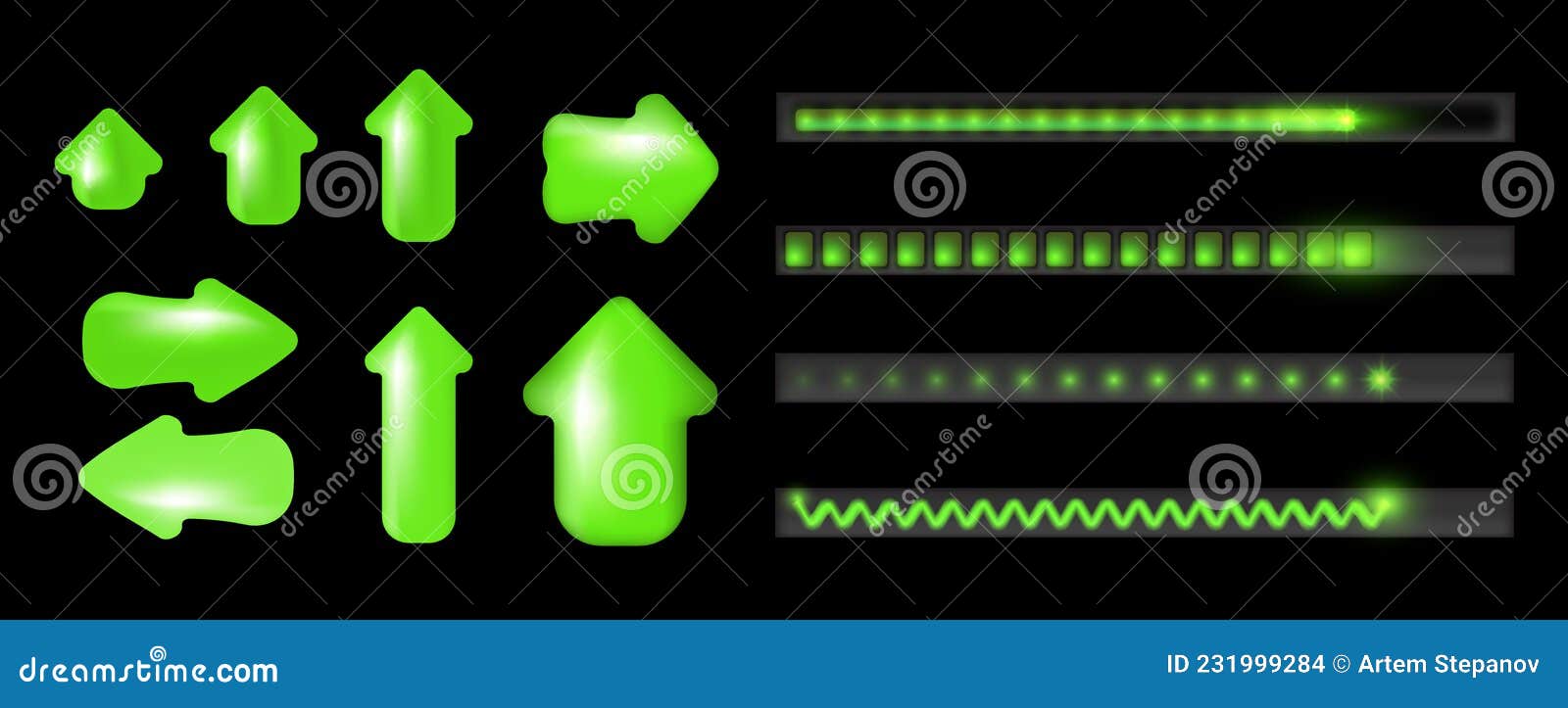 Progress Bar. Illustration Of Uploading, Downloading, Transferring ...