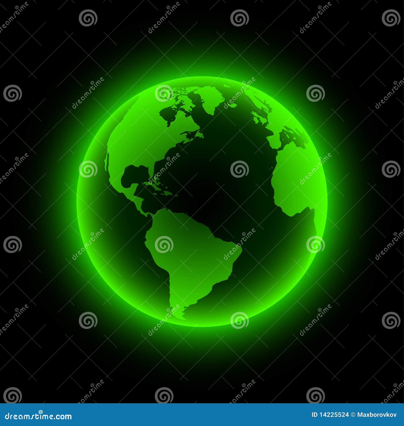 Neon earth. stock vector. Illustration of international - 14225524
