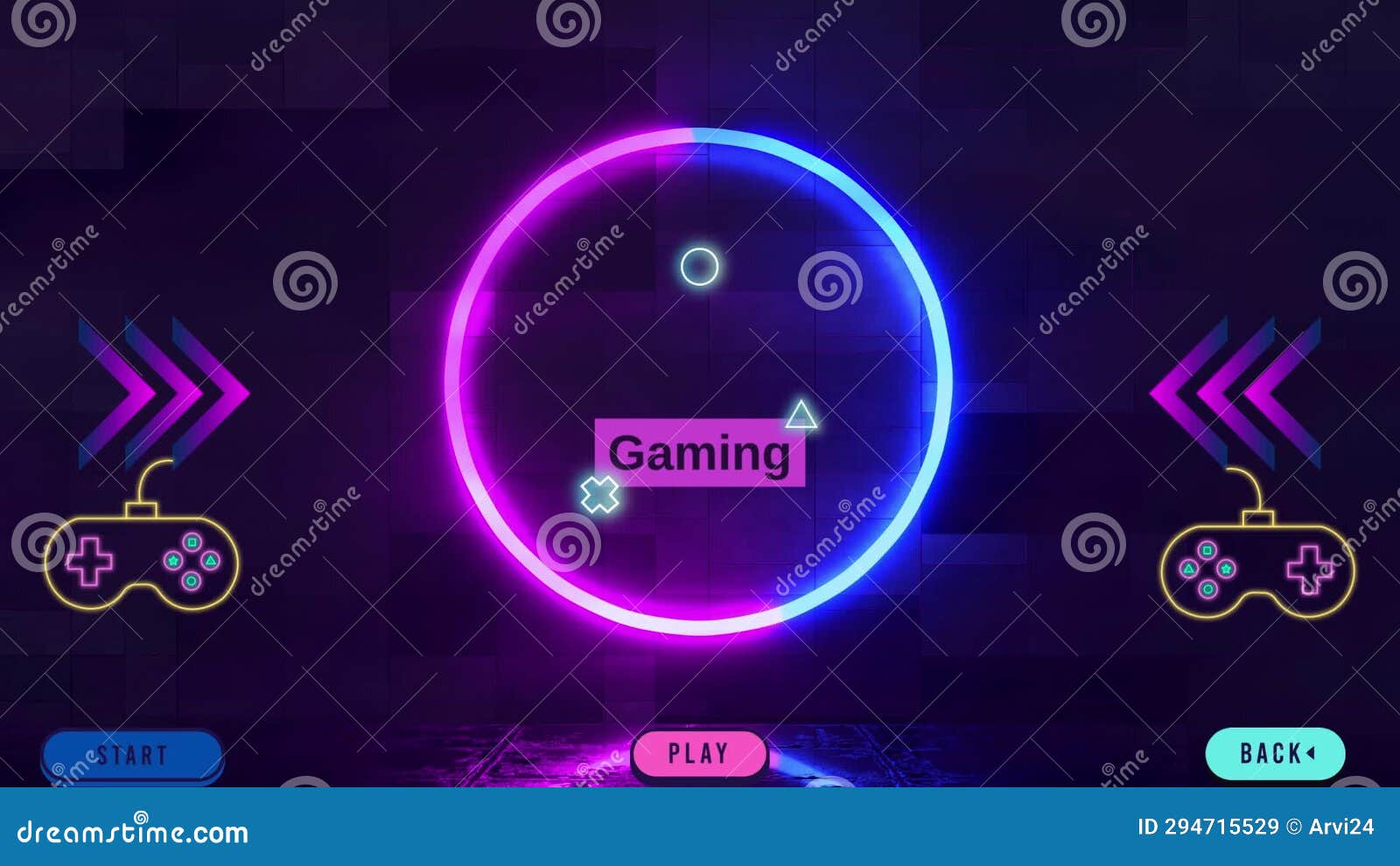 Neon Effect Gaming Background -Video(GIF EFFECT) Stock Video - Video of ...