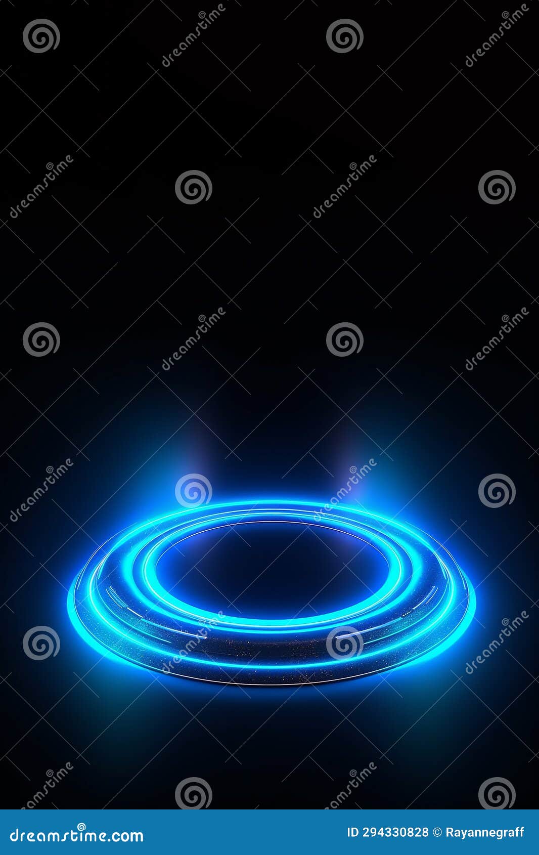 Neon Ellipse Background. Glowing Ellipse Background Stock Illustration ...