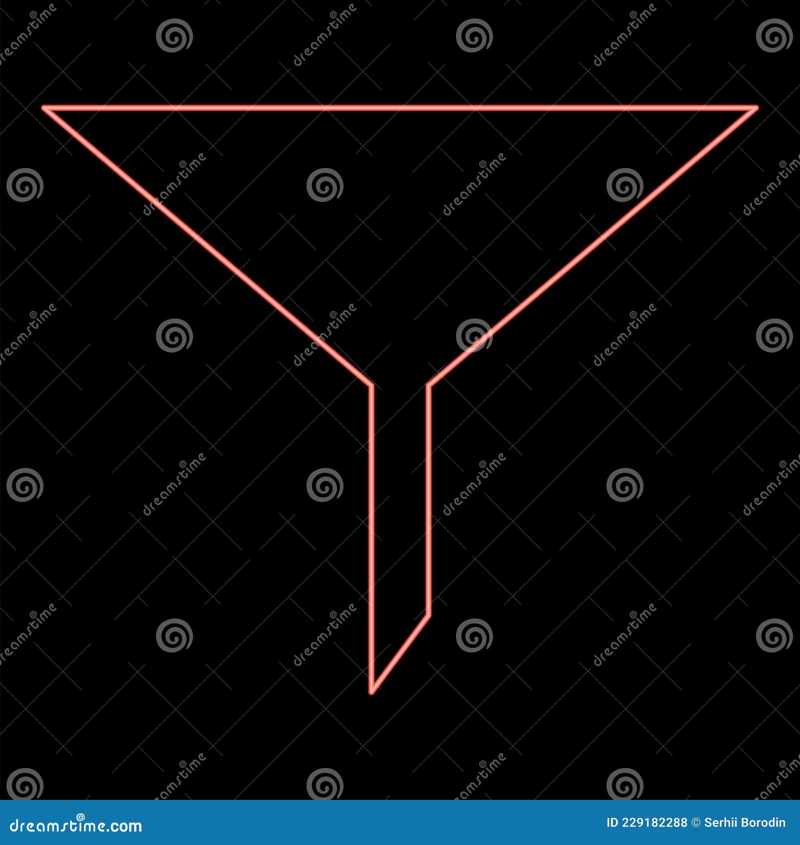 Neon Filter Red Color Vector Illustration Flat Style Image Stock Vector ...