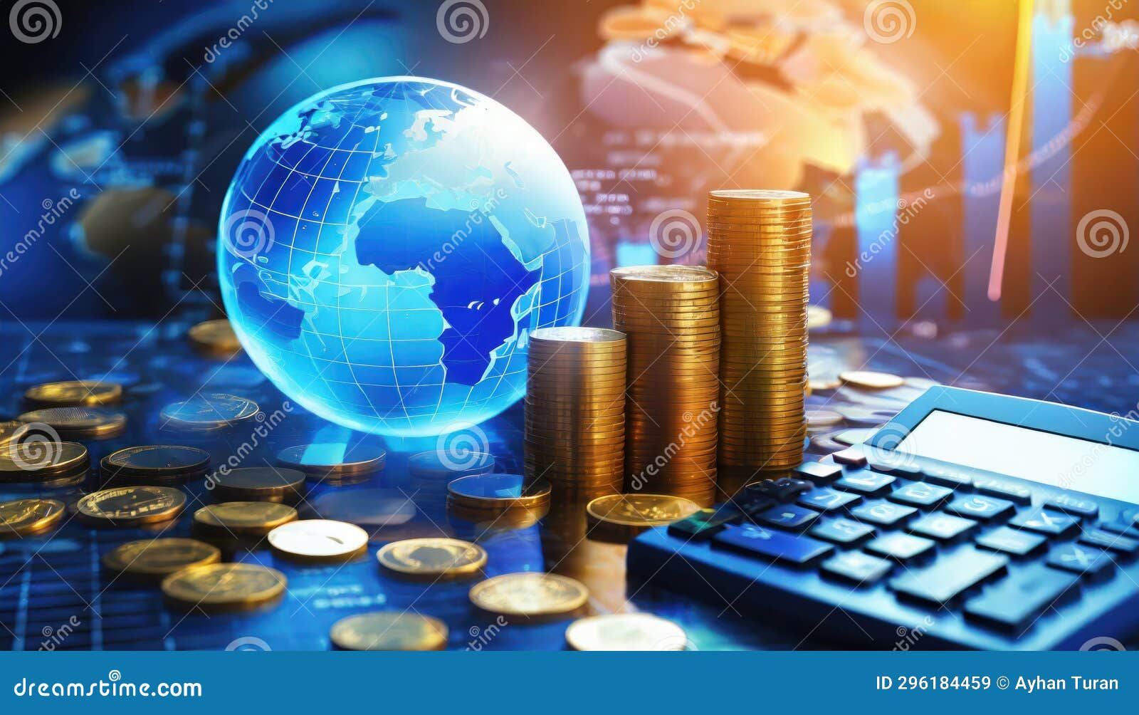 Neon Financial Graph , Business Graph and Financial Wallpaper Stock ...