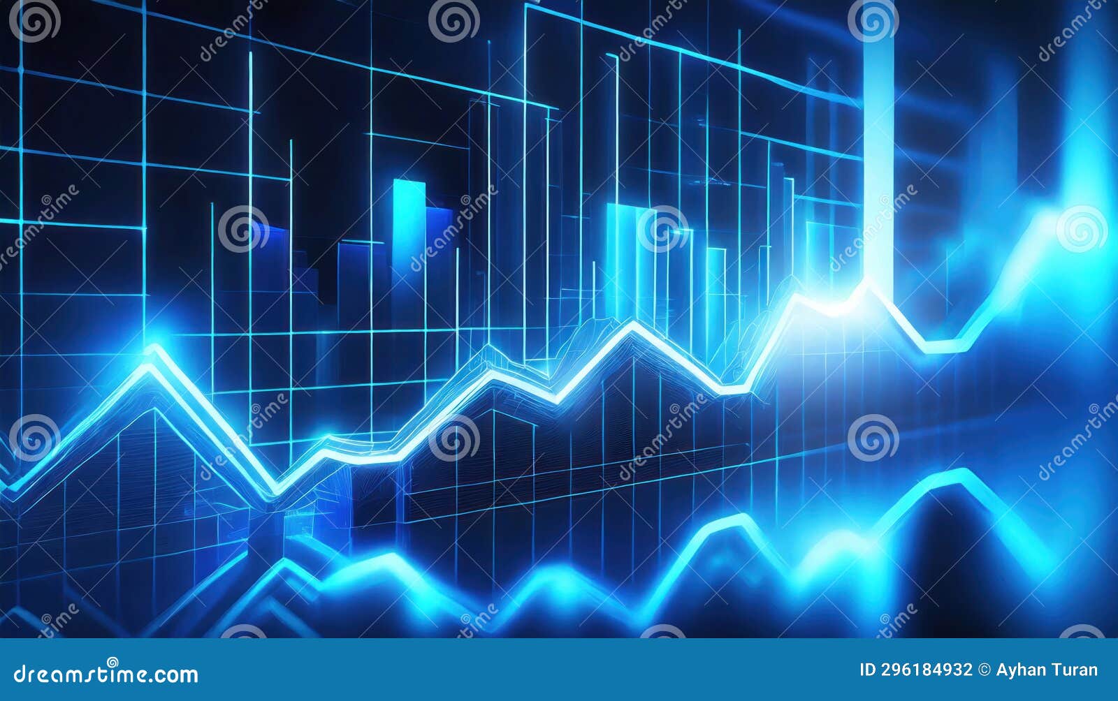 Neon Financial Graph , Business Graph and Financial Wallpaper Stock ...
