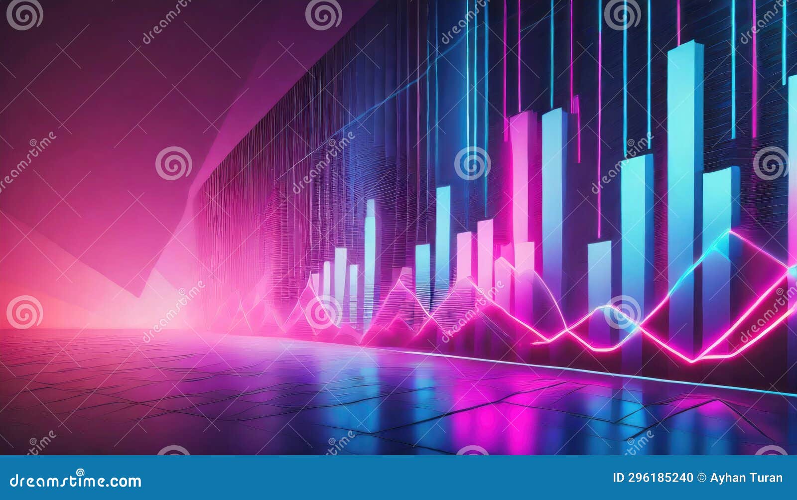 Neon Financial Graph , Business Graph and Financial Wallpaper Stock ...