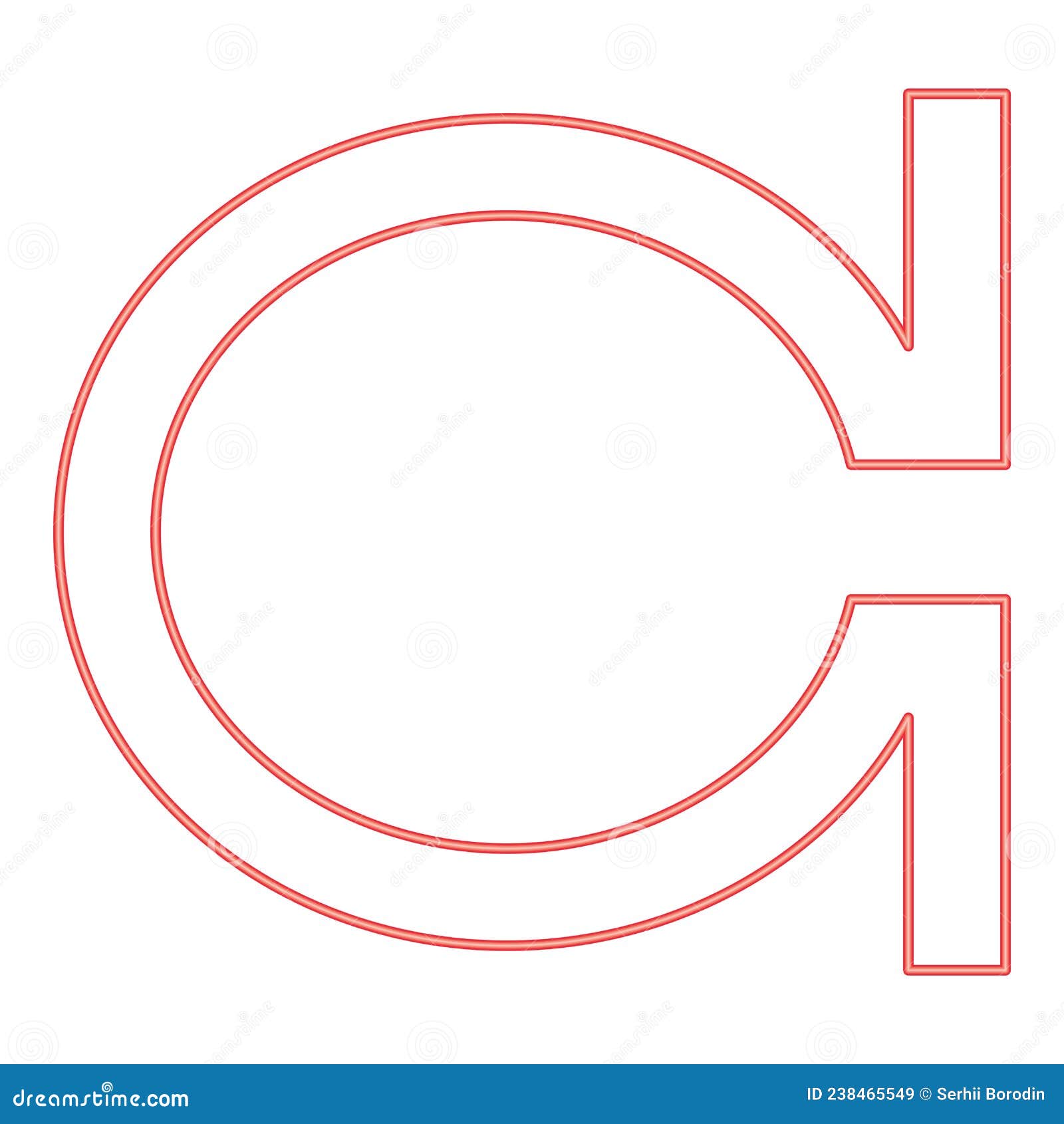 Neon Fish Symbol Red Color Vector Illustration Image Flat Style Stock ...