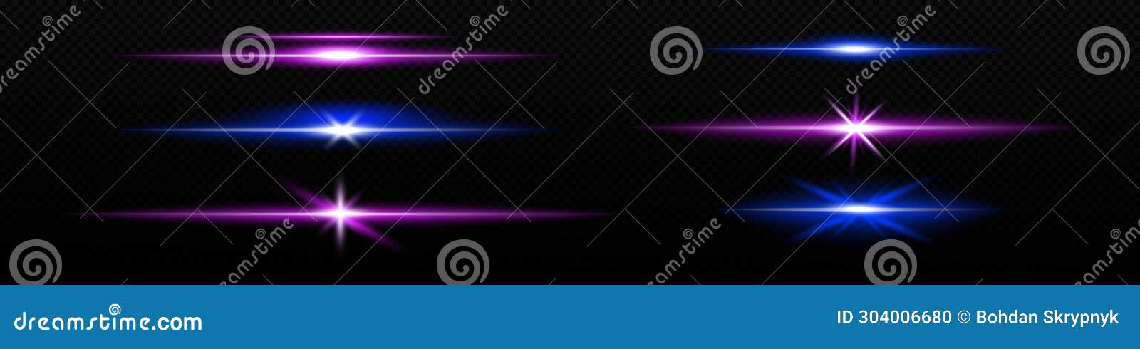 Neon Flash Glowing Purple Line. Neon Strip Beam Stock Illustration ...