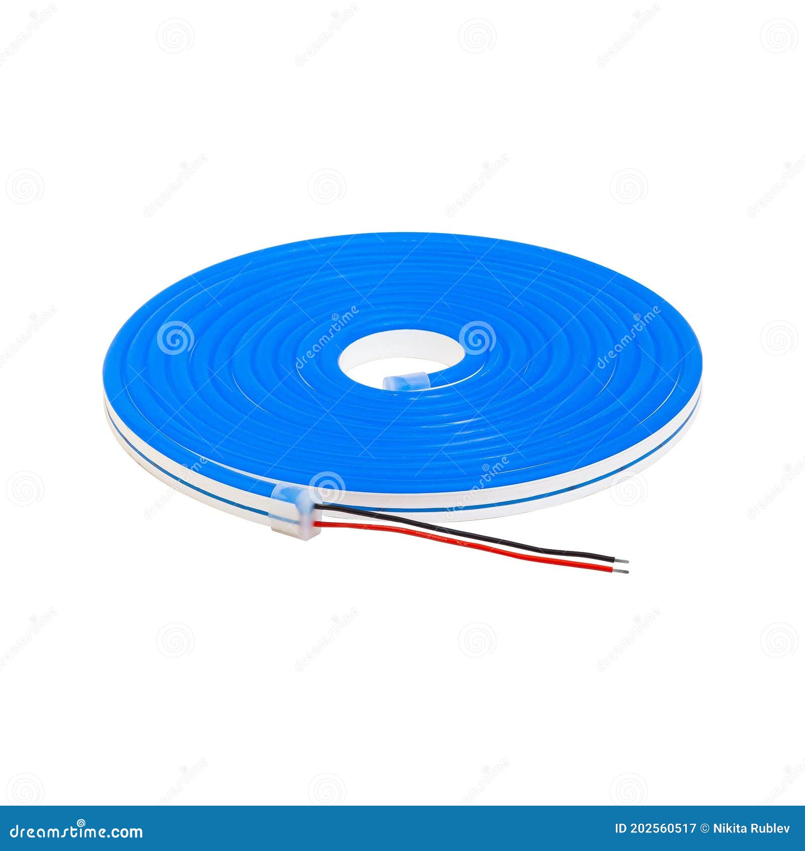 Neon Flex Led Strip Light in Roll Isolated on White Background Stock ...