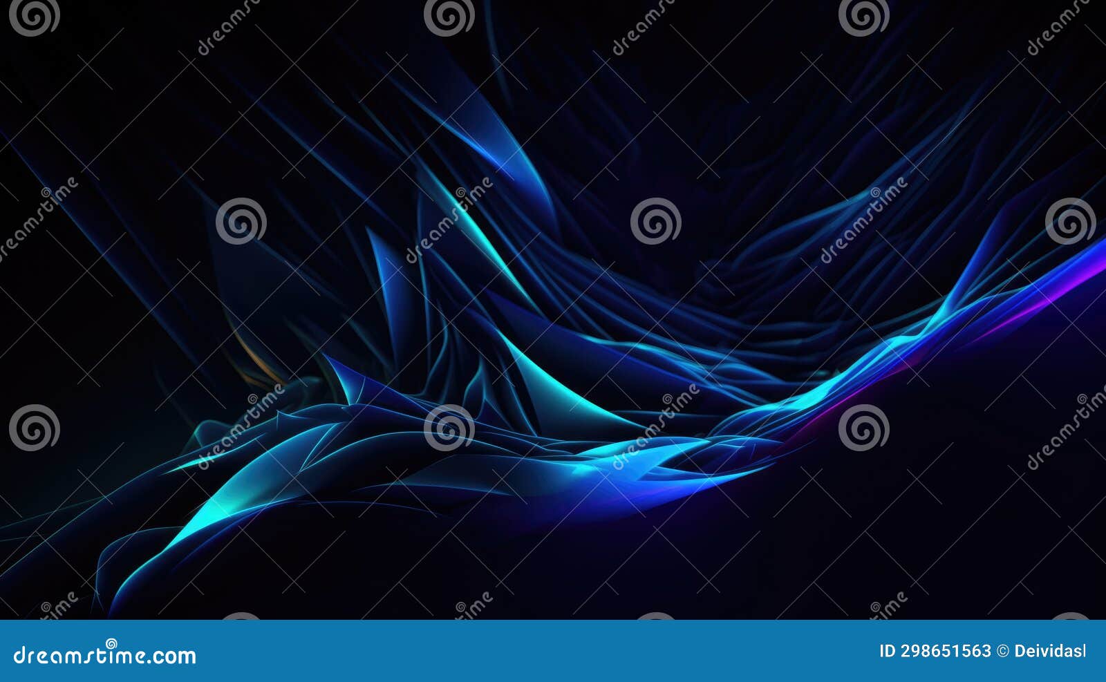 Neon Flux: a Symphony of Light and Shadow Stock Illustration ...