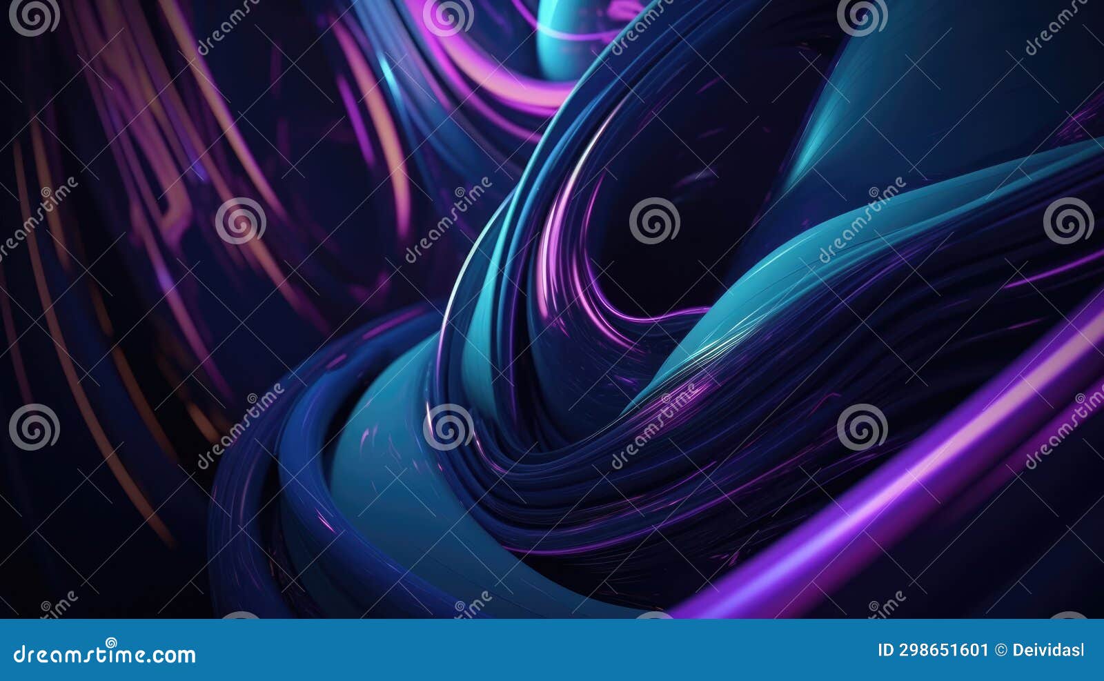 Neon Flux: a Symphony of Light and Shadow Stock Illustration ...