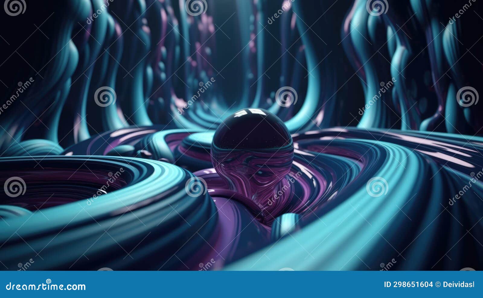 Neon Flux: a Symphony of Light and Shadow Stock Illustration ...