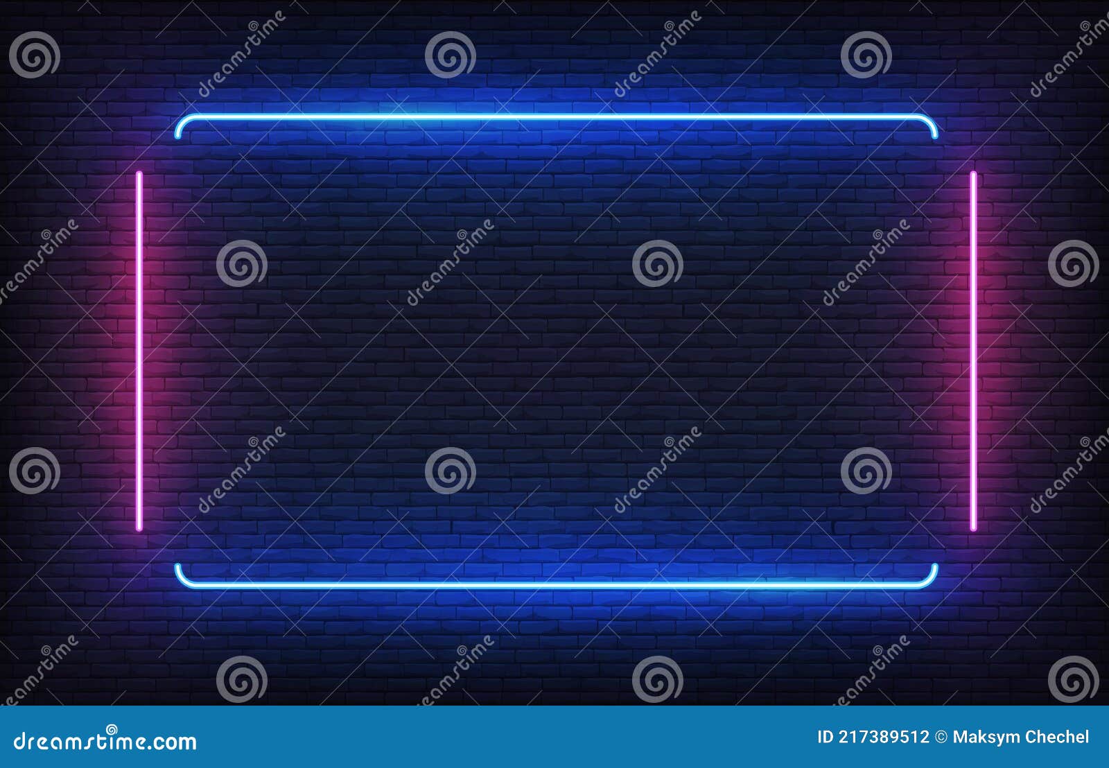 Neon Frame. Light Banner Design Template Stock Vector - Illustration of ...
