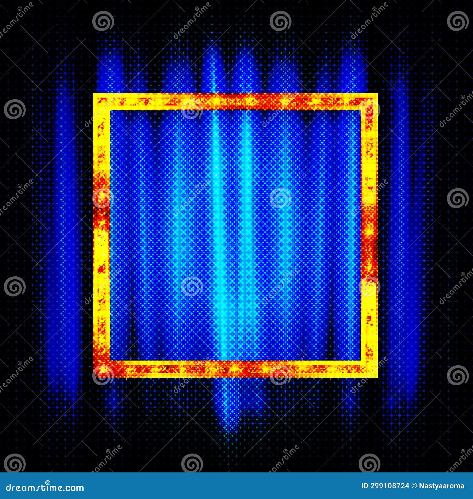 Neon frame sign stock vector. Illustration of billboard - 299108724