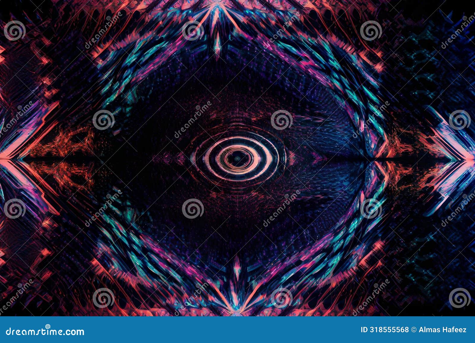 Neon Fusion: Mesmerizing Abstract Light Patterns Stock Illustration ...