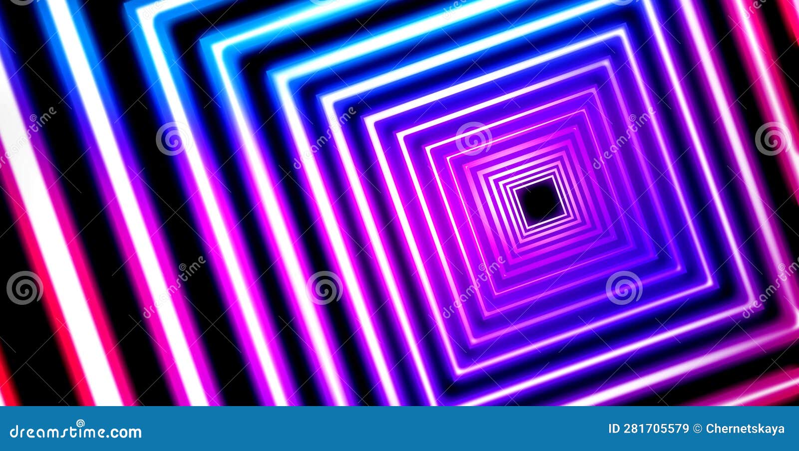 Neon Geometric Pattern on Black Background. Banner Design Stock ...