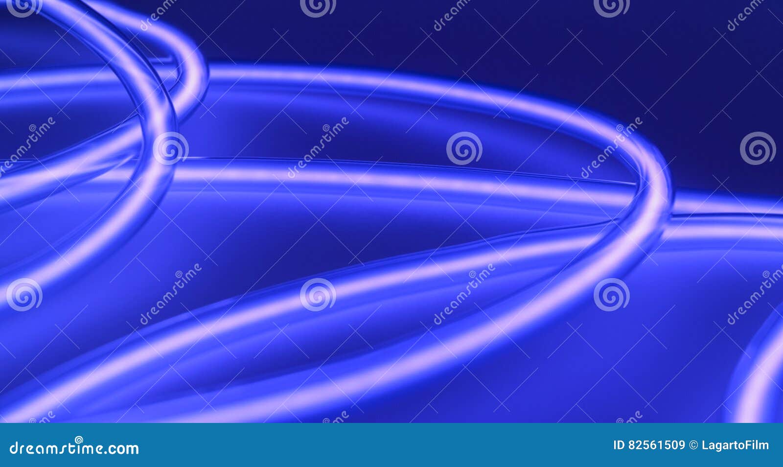 Neon Glass Tube Lights Dark Blue Background Stock Illustration Illustration Of Creative
