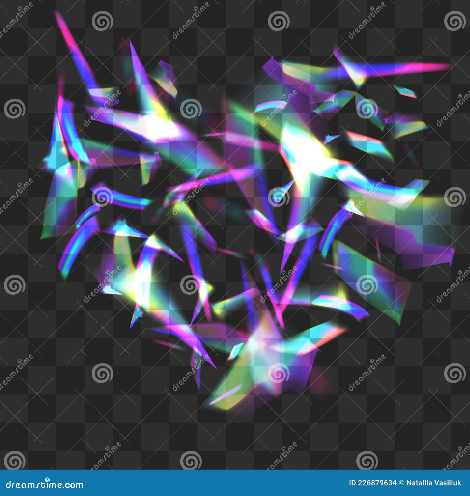 Neon Glitter Vector Transparent Background Stock Illustration ...