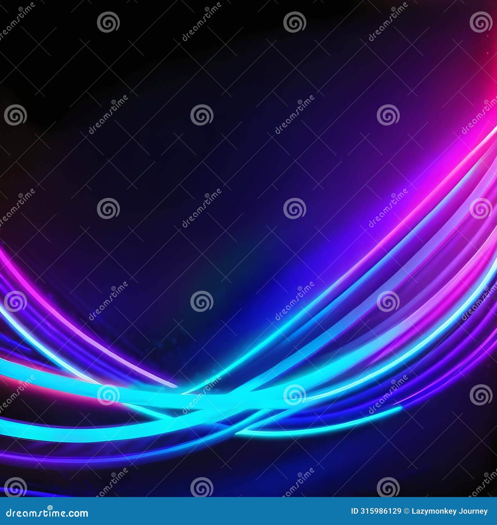 Neon Glow Abstract Blurred Background Light Effect Stock Illustration ...