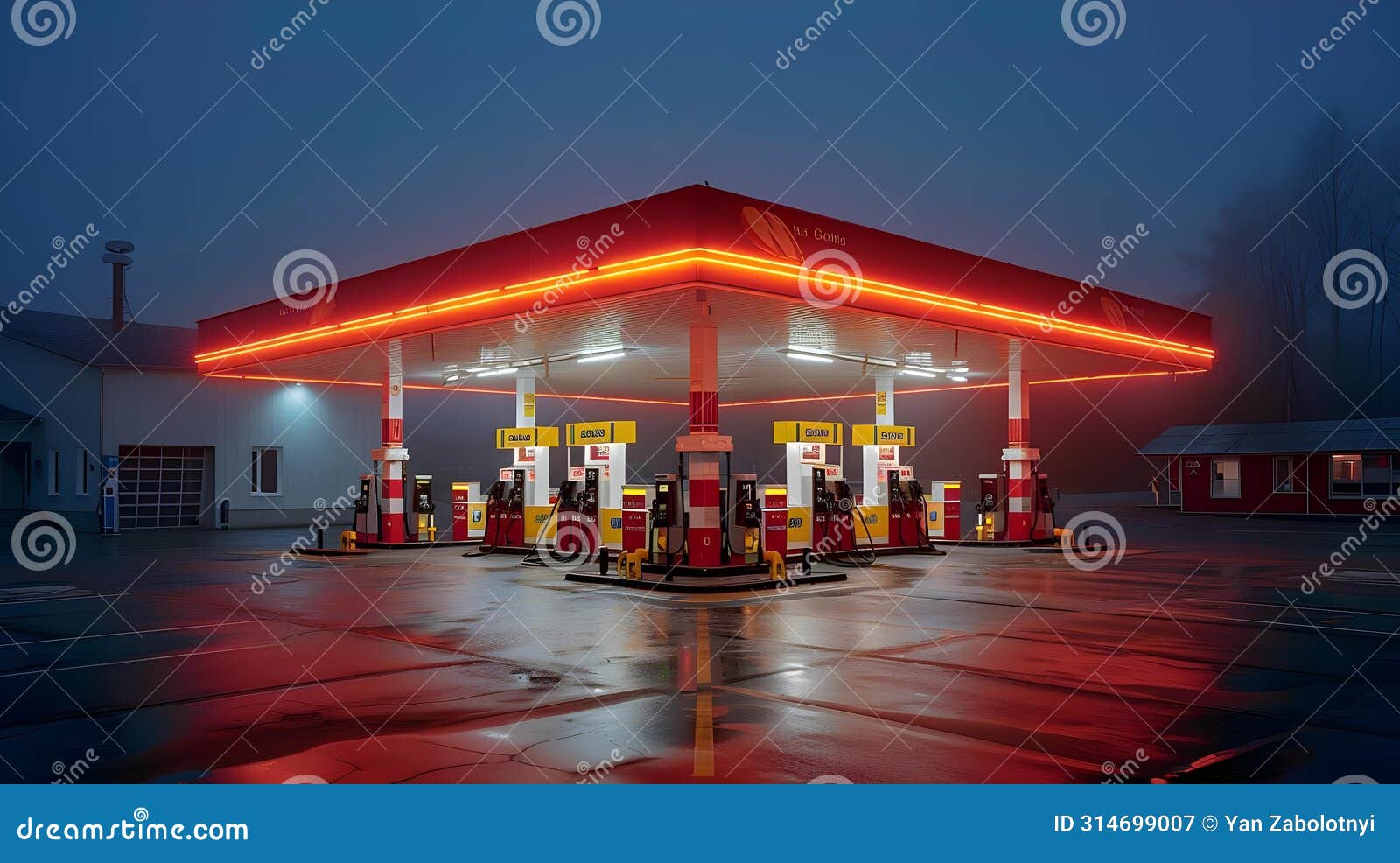 Neon Glow: Midnight Refuel Oasis. Concept Neon Glow, Midnight Refuel ...