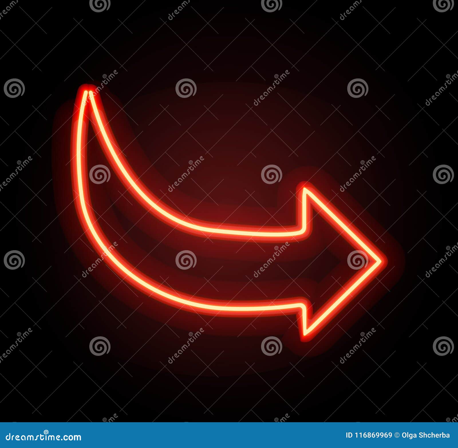 Neon glowing arrow pointer stock vector. Illustration of blue - 116869969 Neon glowing arrow pointer stock vector. Illustration of blue - 116869969
